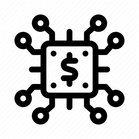 Chip Finance Bank Money Payment Transaction Microchip Icon
