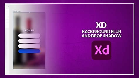 How To Blur Background Blur Adobe Xd In Adobe Xd