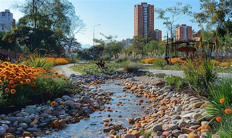 Premium Photo Contrasting Public Infrastructure