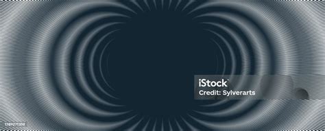 선형 Moire Op Art 효과 초현실적 인 질감 사운드 및 음악 파도 테마 흑백 그리드 추상화로 만든 추상 벡터 웨이브 배경 3차원 형태에 대한 스톡 벡터 아트 및 기타