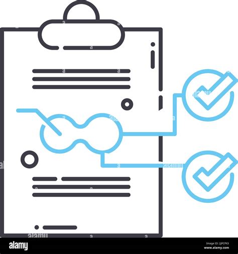 Lifeforms Examinations Line Icon Outline Symbol Vector Illustration Concept Sign Stock Vector