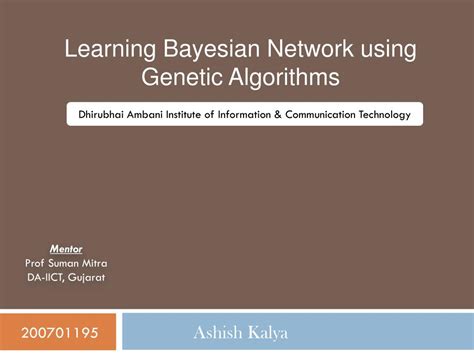 Ppt Learning Bayesian Network Using Genetic Algorithms Powerpoint Presentation Id3493584