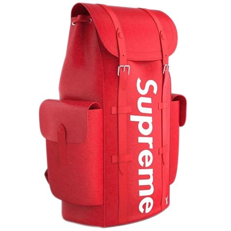 Supreme X Louis Vuitton Christopher Backpack Epi Pm Red Jd Boy