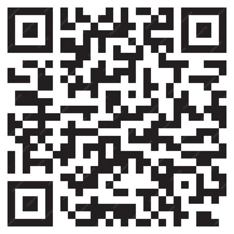 샘플 Qr 코드 아이콘 프리미엄 벡터