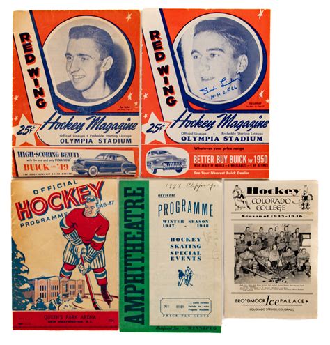 Lot Detail Max Mcnabs Vintage And Modern Detroit Red Wings
