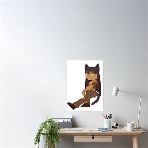 Angry Anime Cat Girl Poster For Sale By Thairain Redbubble