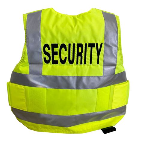 Security Tagged Hi Vis Vests Tactical Gear