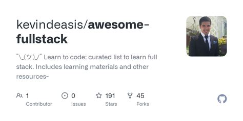 GitHub kevindeasis awesome fullstack ツ Learn to code
