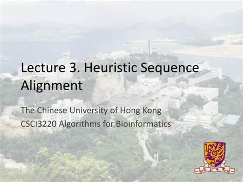 ppt heuristics in sequence alignment powerpoint presentation free