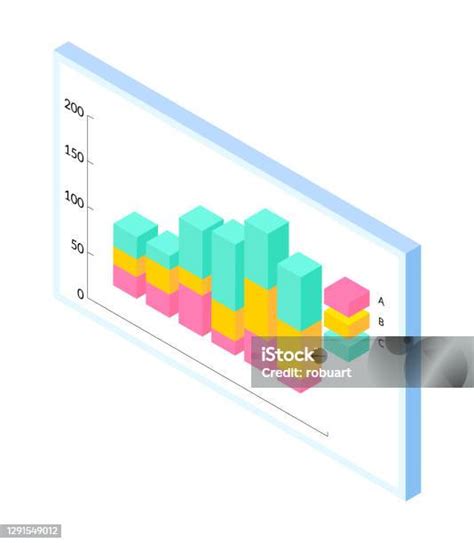 데이터가있는 다채로운 서라운드 바 차트 통계 재무 분석 벡터 등대 측정 이미지 0명에 대한 스톡 벡터 아트 및 기타 이미지