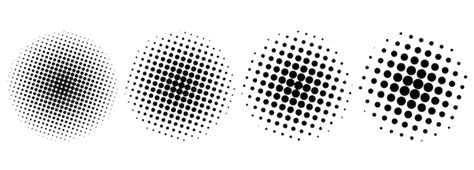 벡터 하프톤 원형 배경 프리미엄 벡터