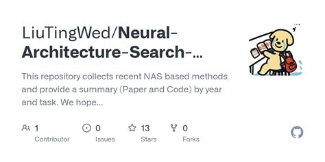 GitHub LiuTingWed Neural Architecture Search PaperAndCode Sunmary This Repository Collects