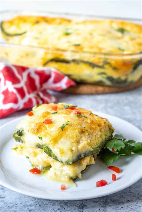 Chili Relleno Casserole With Green Enchilada Sauce At Clifford Bloss Blog