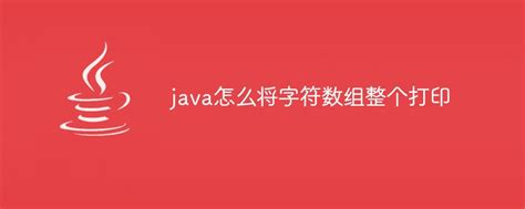 Java怎么将字符数组整个打印 美云