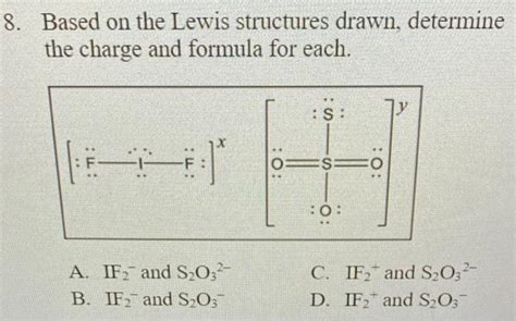 Solved Based On The Lewis Structures Drawn Determine The