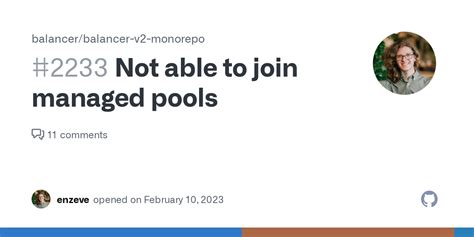 Not Able To Join Managed Pools · Issue 2233 · Balancerbalancer V2