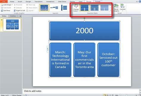 Create A Timeline In PowerPoint Using SmartArt Graphics