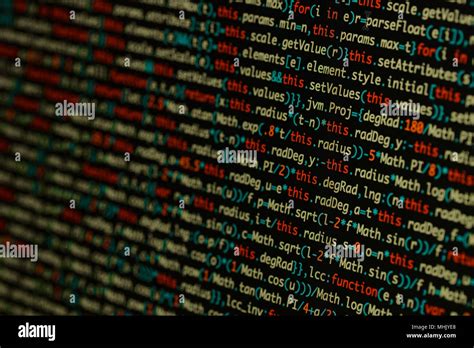 Real Java Script Code Developing Screen Programing Workflow Abstract