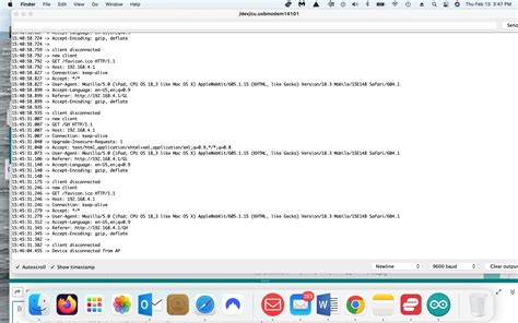 Sketch To Send Via Wifi Imuahrs Data From A Rp2040 Connect To An Ipad Networking Protocols