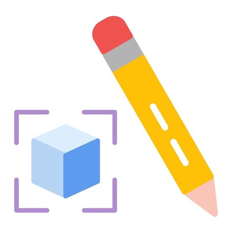 Premium Vector Cube Flat Illustration
