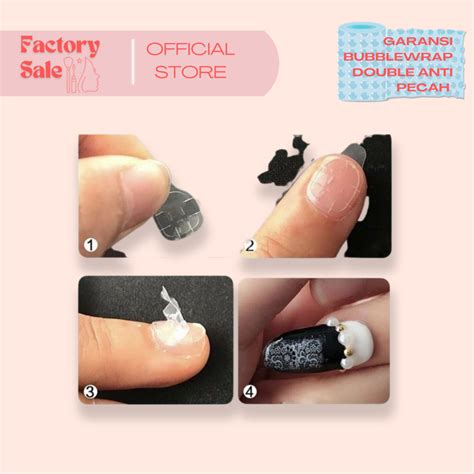Jual Nails Lem Kuku Palsu Double Tape Lem Kuku Palsu Gel Isi 24 Pcs F1021 Shopee Indonesia
