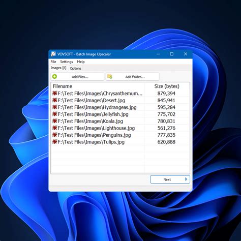 Batch Image Upscaler Version History Vovsoft