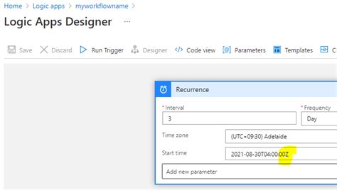 Deploying Logic App With Recurrence Trigger Via Arm Template Adds Z Zulu Time To Starttime