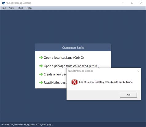 epplus 4 5 2 1 nuget package corruption stack overflow