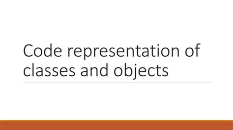 Creating Classes In Code Syntax Ppt