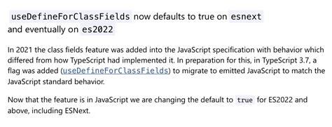 Usedefineforclassfields Defaults To True When Target Is Es2022 Breaks Decorators · Issue