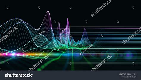 Abstract Technology Background Color Wireframe Graph Stock Illustration Shutterstock