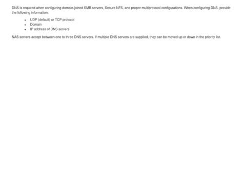 Dns Dell Powerstore File Capabilities Dell Technologies Info Hub