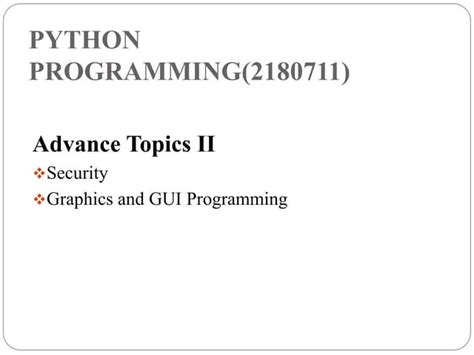 Python Ppt Pptx