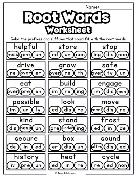 Root Word Worksheet Root Word Multi Worksheet L34cl24cl24