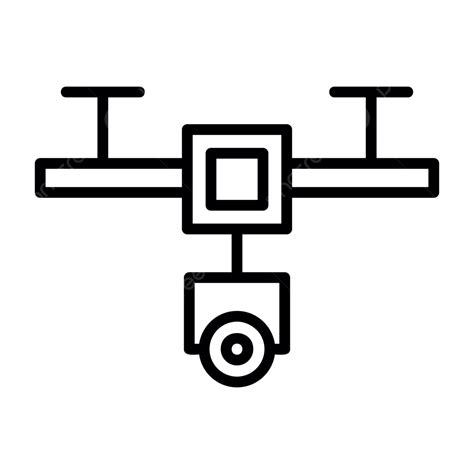 Drone Line Icon Vector Drone Icon Camera Control Png And Vector With