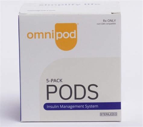 Omnipod 5 Pack Pods Purple Box Automated Insulin Delivery System Test Strip Center