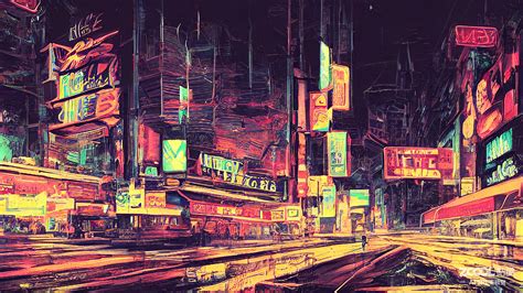 Ai创作实验室城市的灯火依旧亮着，霓虹灯闪烁南彡半岛制皂厂 站酷zcool