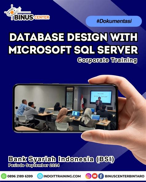 Training Database Design With Microsoft Sql Server Jakarta Tangerang Bogor Bekasi Depok