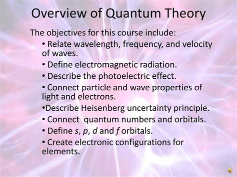 Overview Of Edtech 522 Quantum Theory Ppt