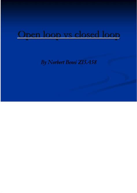 PDF Control Engineering Open Vs Closed Loop DOKUMEN TIPS
