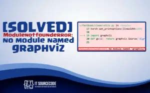 Modulenotfounderror No Module Named Graphviz SOLVED