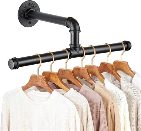 Home Expert Industrial Pipe Clothing Rack Wall Mounted