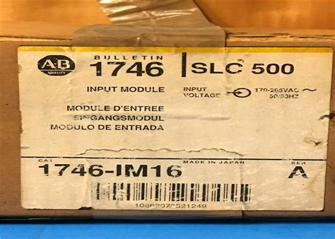 Sealed Digital Input Output Module 1746 Im16 C 1746 1m16 Slc 500 Ac
