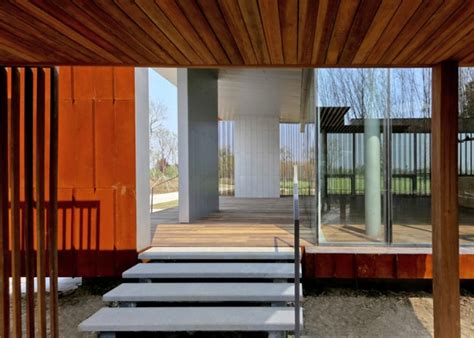 Red Mesh Shades Farm Visitor Centre In China By Vector Architects