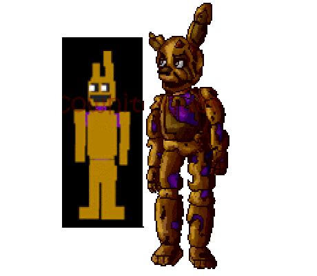 Fnaf 3 Springtrap Purple Guy Sprite Remake By Julynnx On Deviantart