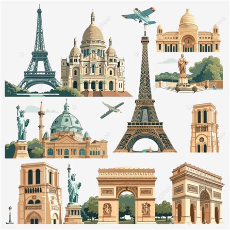 프랑스 유명한 관광 명소 여행 명소 프랑스 여행하다 경계표 Png 일러스트 및 이미지 에 대한 무료 다운로드 Pngtree