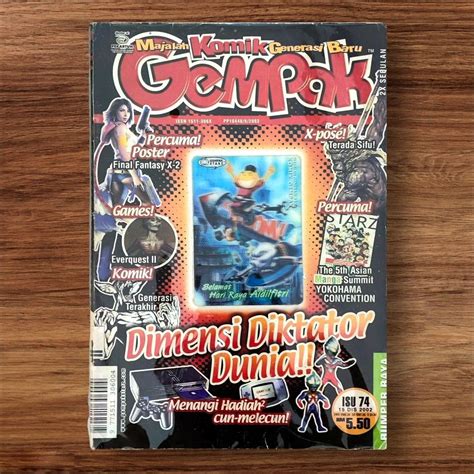 Majalah Gempak Isu 74 Kad Mat Gempak Roket Hobbies And Toys Books And Magazines Comics And Manga