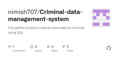 Github Nimish707 Criminal Data Management System This Python Project Is Used To Store Data Of