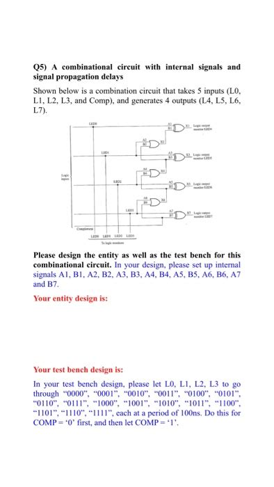 Solved Q5 A Combinational Circuit With Internal Signals And