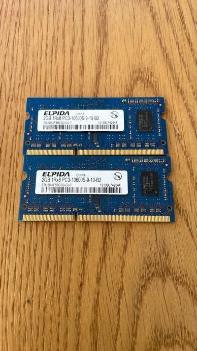 Ram 2x 2gb 1rx8 Pc3 10600s